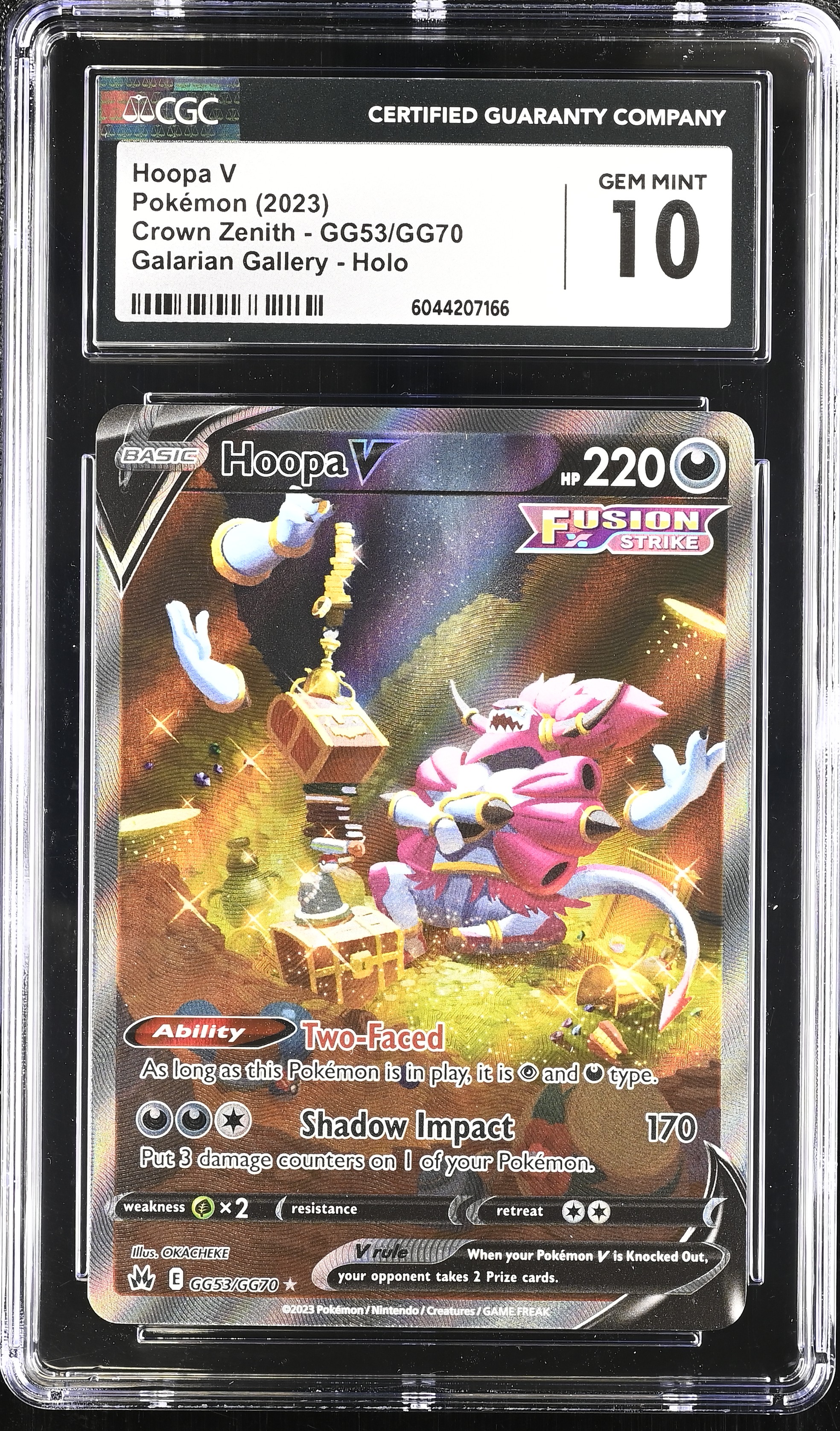2023 Pokémon Crown Zenith Galarian Gallery Hoopa V #GG53 CGC GM 10 ...